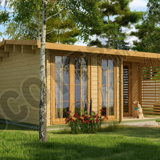 Log Cabin | Spruce | Scott Timber Buildings | 44mm Logs